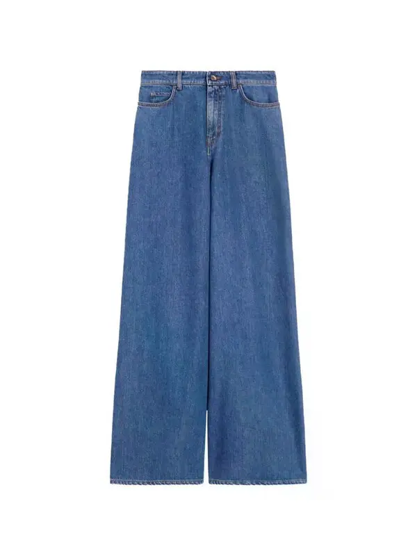 Max Mara Wide-leg Denim Jeans - Blue