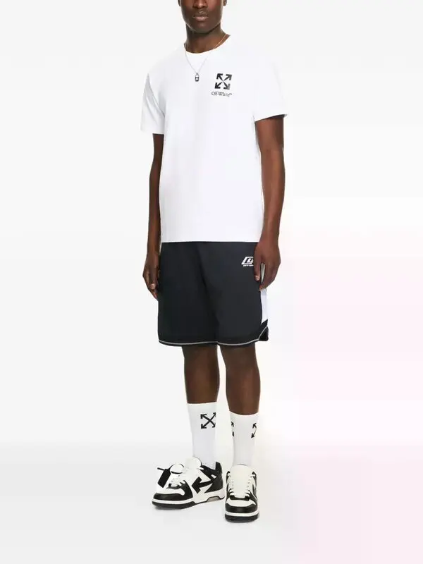 Off-White Logo-embroidered Track Shorts