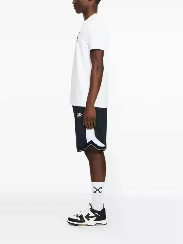 Off-White Logo-embroidered Track Shorts