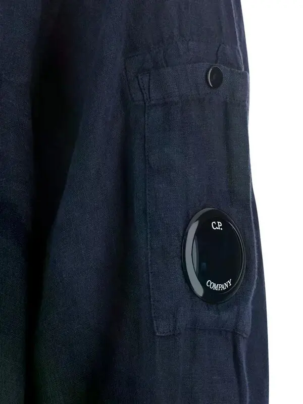 C.P. COMPANY Linen Shirt - Blue