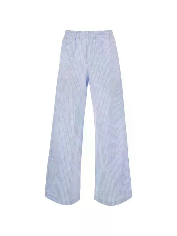A.p.c. Striped Wide-leg Trousers - Blue