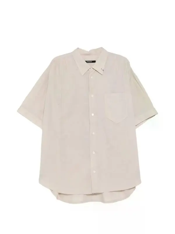 SONGZIO Graphic-embroidered Shirt - Neutrals