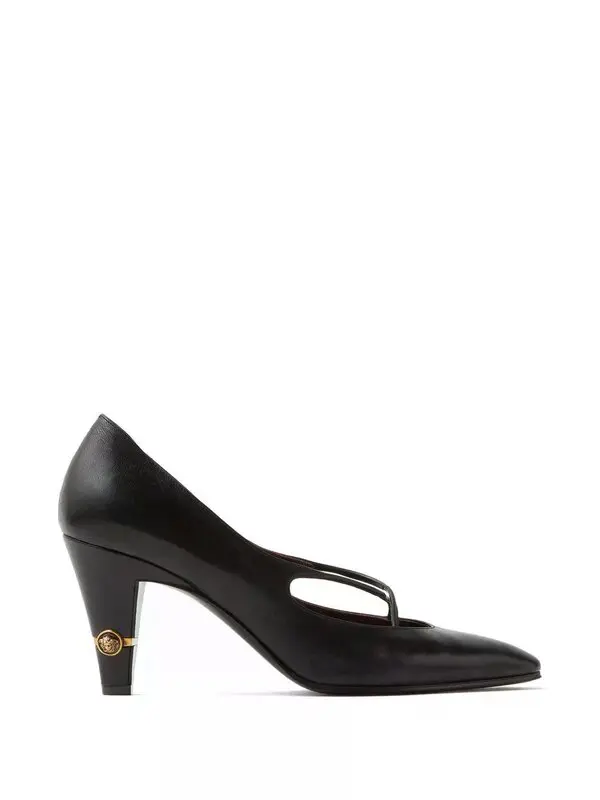 Versace Criss-cross Medallion Pumps - Black
