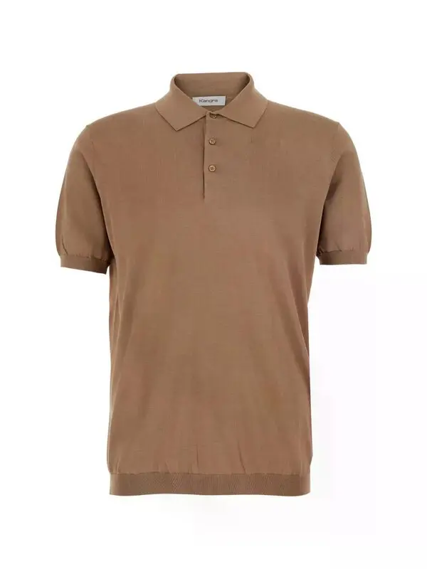 KANGRA Cotton Polo Shirt - Brown