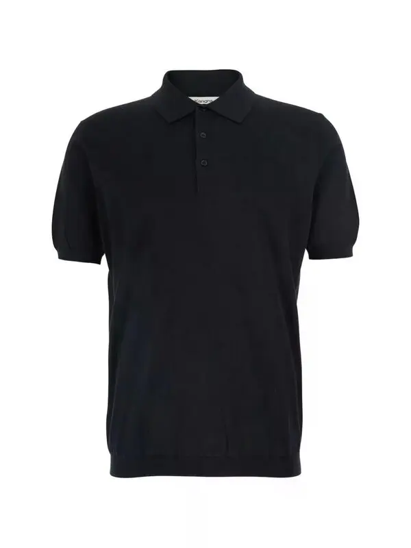 KANGRA Short Sleeve Polo Shirt - Black