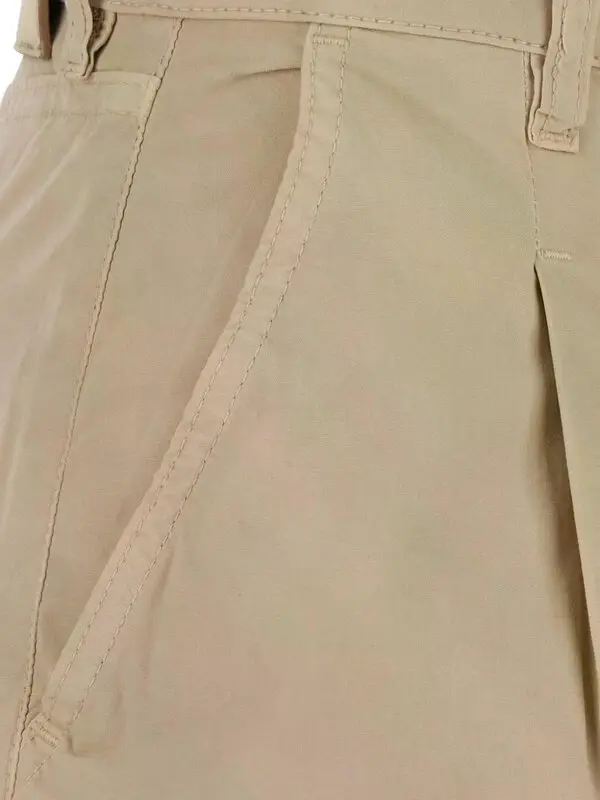 PT TORINO Poppy Wide-leg Front-pleats Cotton Trousers - Neutrals