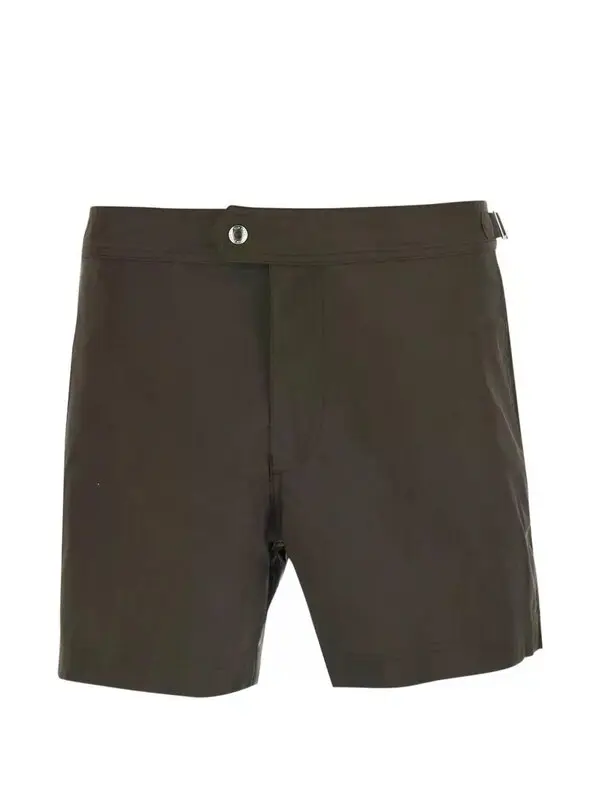 TOM FORD Buckle-detail Swim Shorts - Brown
