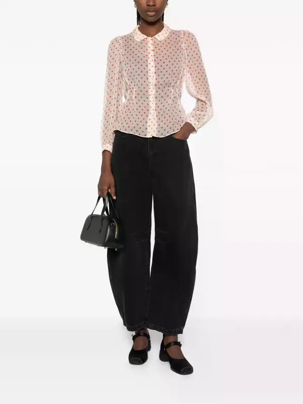 N°21 Polka-dot Sheer Top