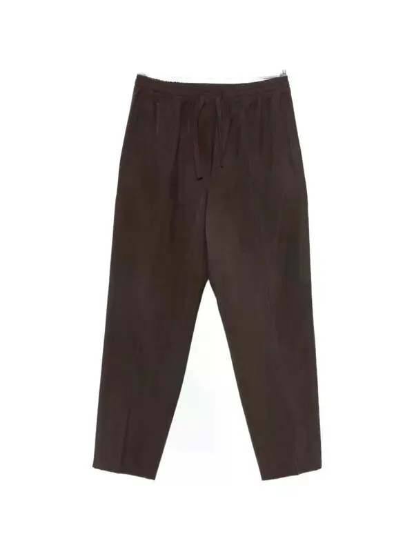 UMIT BENAN Drawstring Waist Trousers - Brown