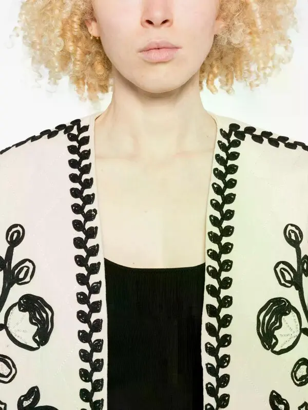 PHILIA LOFT Floral-embroidered Jacket