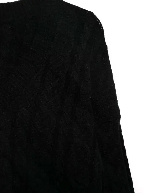 Pinko V-neck Cable-knit Sweater