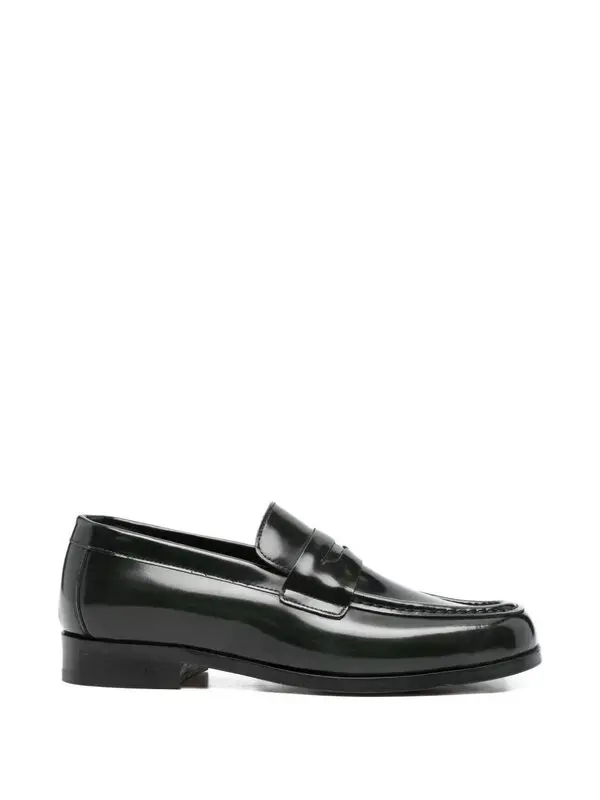 MORGILLO Leather Loafers - Green