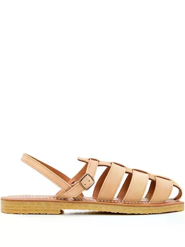 K.JACQUES Strappy Flat Sandals - Neutrals
