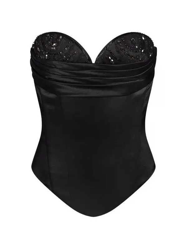 ALEXIA & ANTONIA Embellished Corset Top