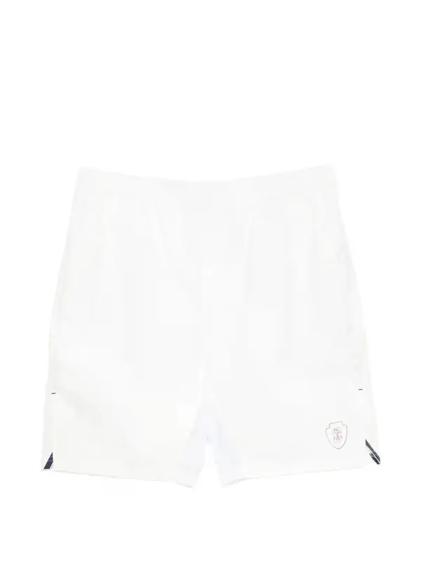 Brunello Cucinelli Logo-print Shorts - White
