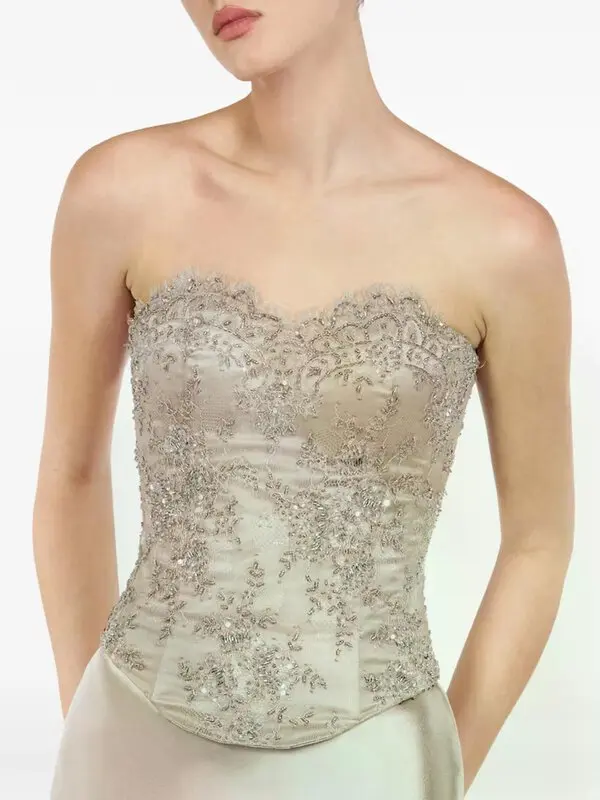 ALEXIA & ANTONIA Embellished Lace Corset