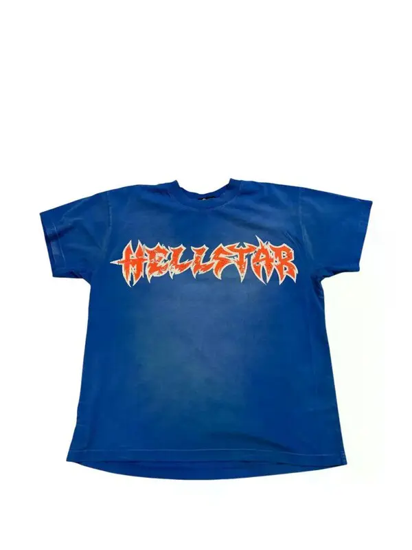 HELLSTAR Logo-print T-shirt - Blue