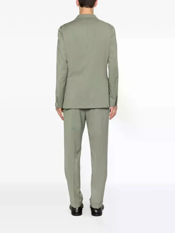 SANTANIELLO Pocket Button Suit - Green