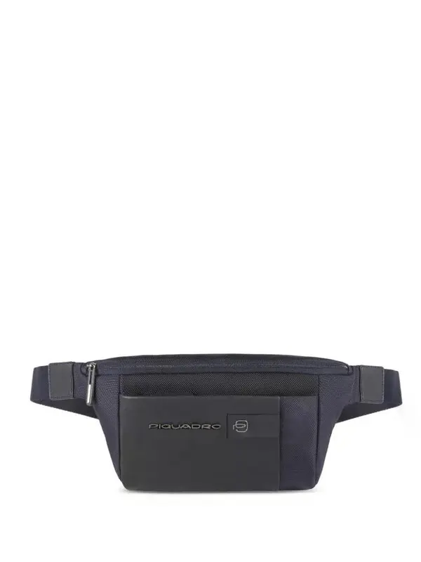 PIQUADRO Leather Belt Bag - Blue