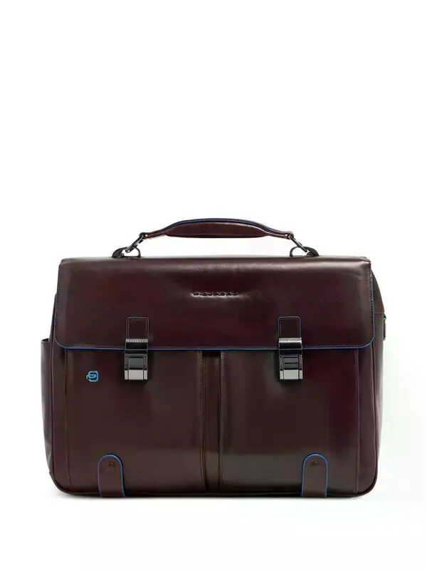 PIQUADRO Leather Laptop Bag - Brown
