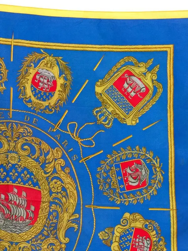 Hermès 1992 Les Armes De Paris Silk Scarf
