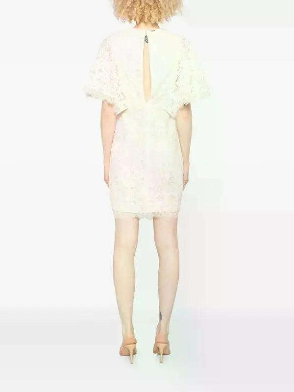TWINSET Mini V-neck Lace Dress