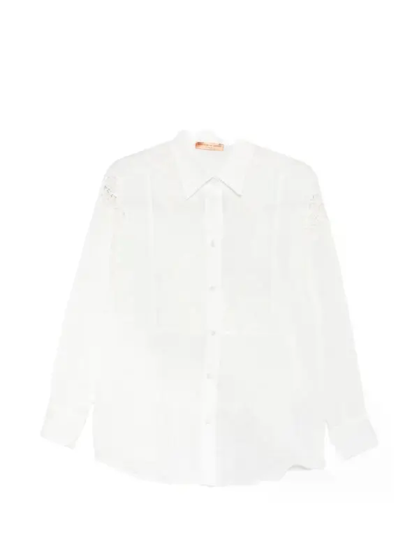 Ermanno Scervino Lace Detail Shirt - White