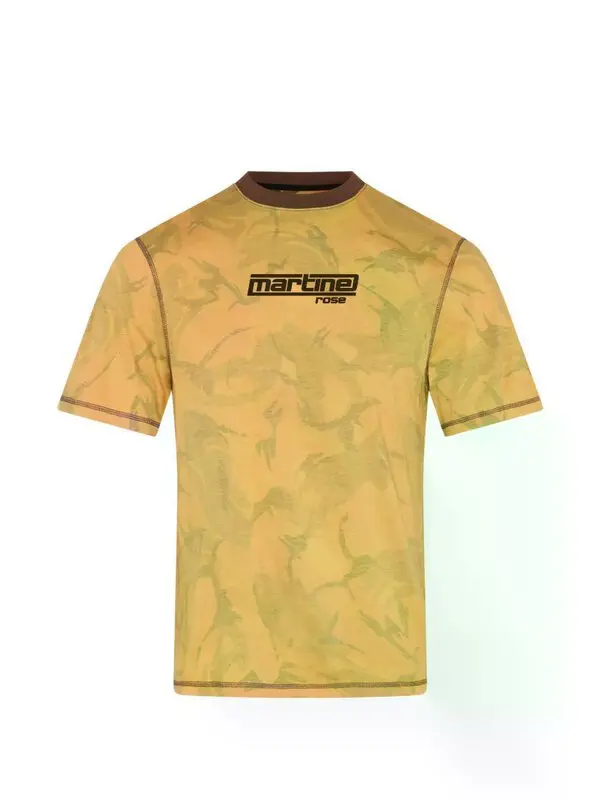 Martine Rose Camouflage-print T-shirt - Yellow