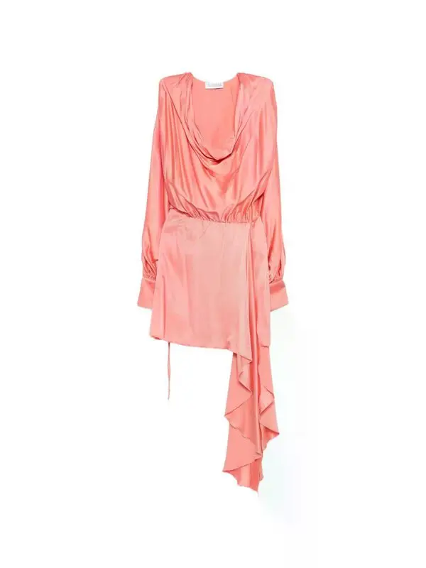 LES FILLES D'EVA Draped Cowl-neck Dress