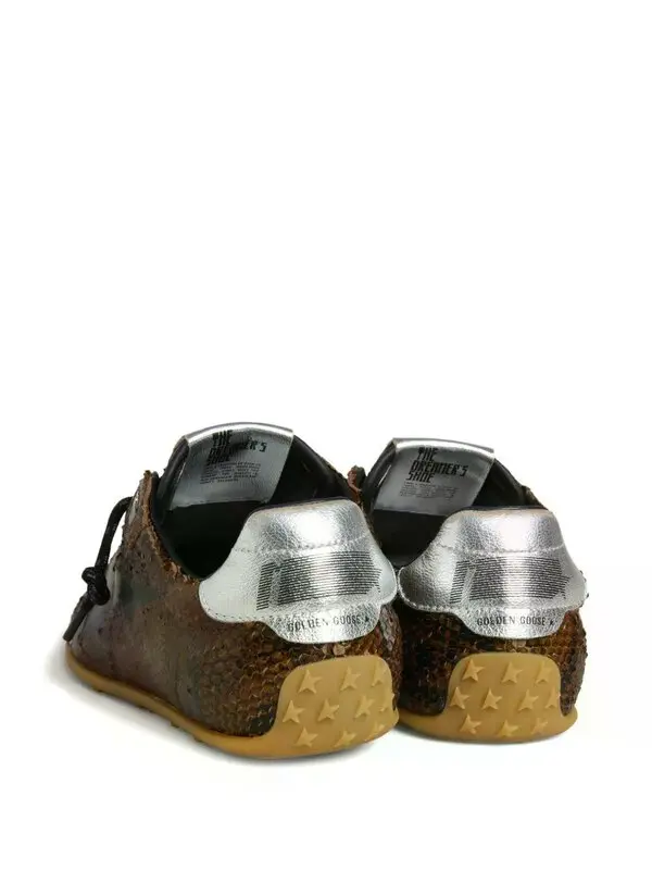 GOLDEN GOOSE Marathon Speed Printed Leather Sneakers