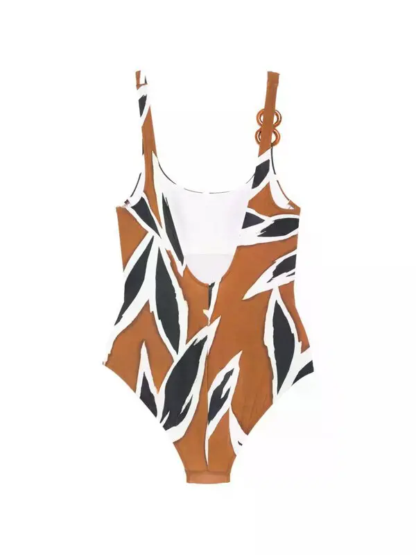 MARYAN MEHLHORN Leaf-print Swimsuit