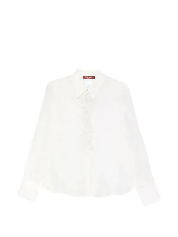 Max Mara Mseagi Ruffled Shirt - White