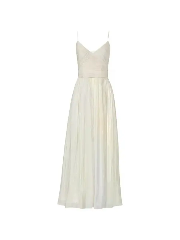 Costarellos Fayla Draped Maxi Dress - Neutrals