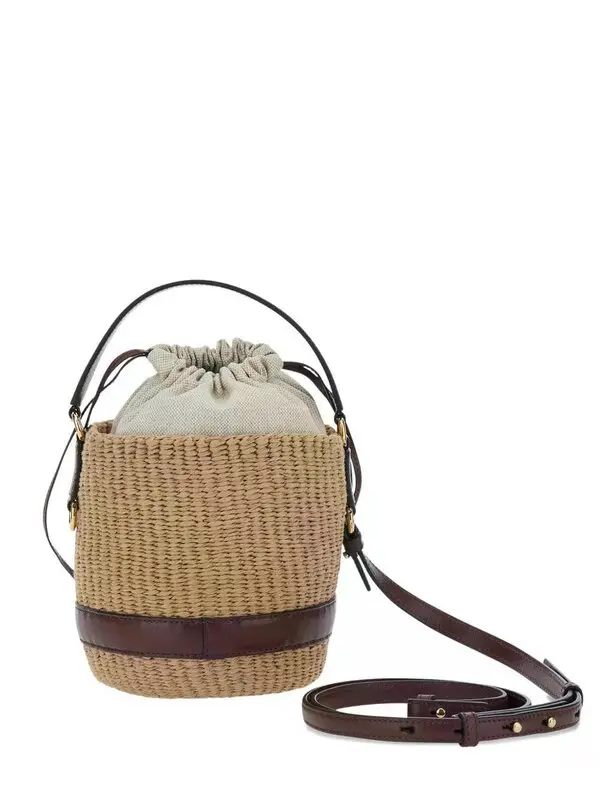 Chloé Charm-embellished Bucket Bag - Neutrals