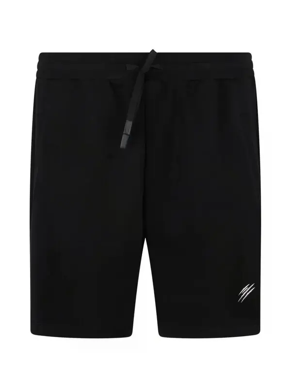 PLEIN SPORT Elasticated Chrome Scratch Shorts