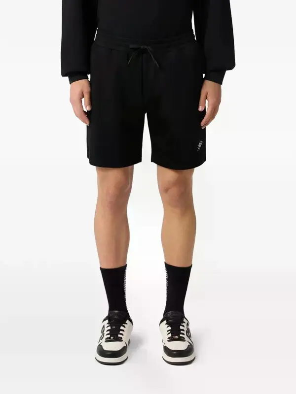PLEIN SPORT Elasticated Chrome Scratch Shorts