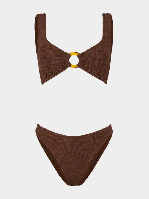 Hunza G Julia Bikini - Metallic Chocolate