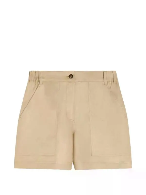 Max Mara Button Pocket Shorts - Neutrals