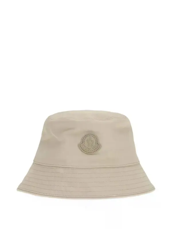 Moncler Logo-patch Bucket Hat - Black