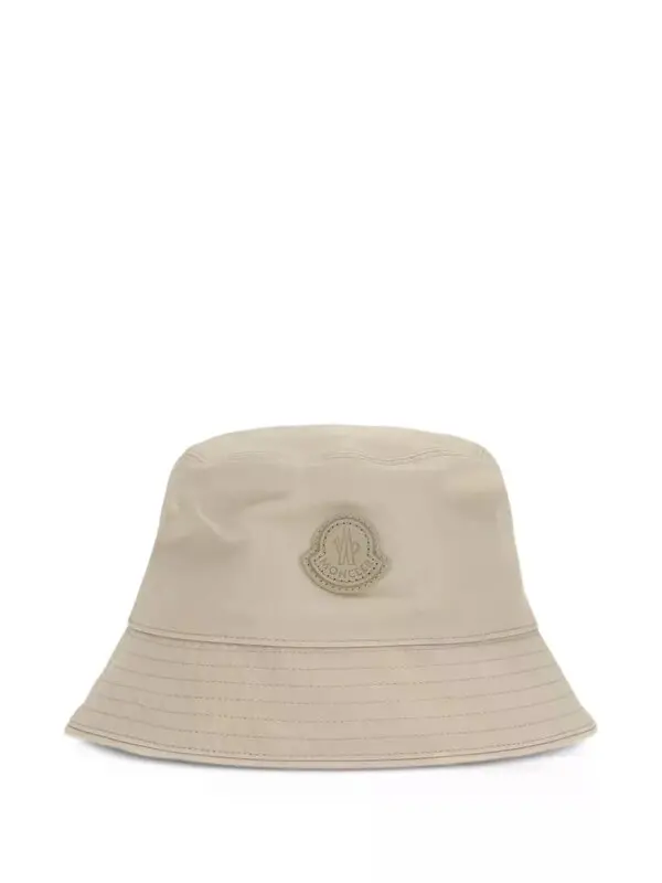 Moncler Logo-patch Bucket Hat - Black