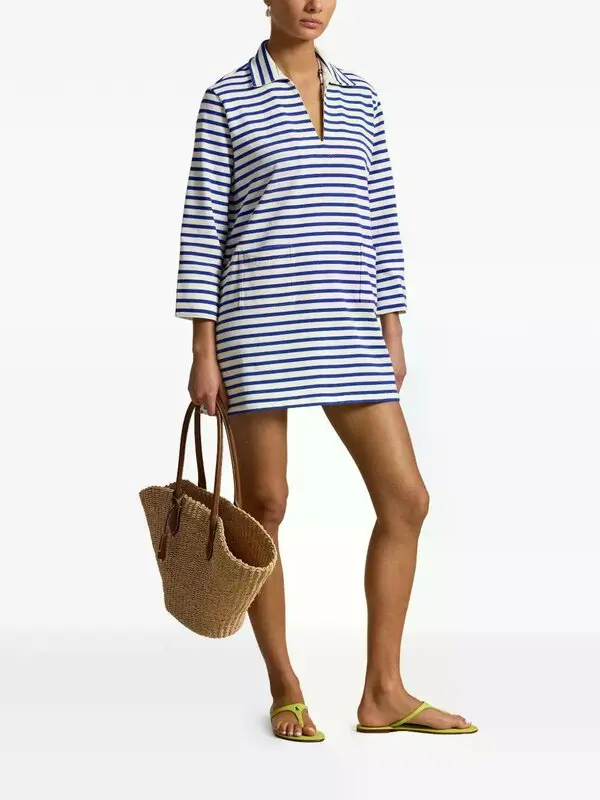 Polo Ralph Lauren Striped V-neck Mini Dress