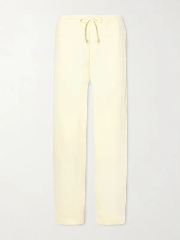THE ELDER STATESMAN Coast Cotton-jersey Sweatpants - Yellow