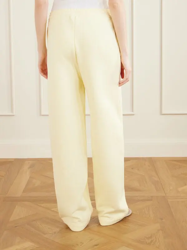 THE ELDER STATESMAN Coast Cotton-jersey Sweatpants - Yellow