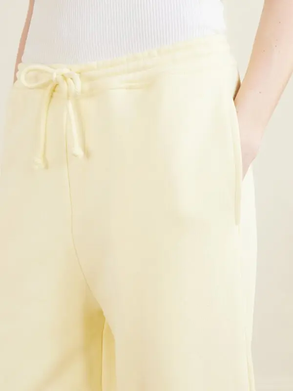 THE ELDER STATESMAN Coast Cotton-jersey Sweatpants - Yellow
