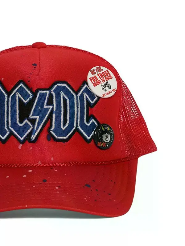 MadeWorn Embroidered Trucker Cap - Red