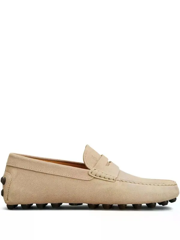 TOD'S Logo-detail Loafers - Neutrals