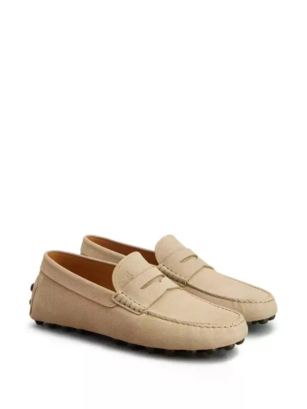 TOD'S Logo-detail Loafers - Neutrals