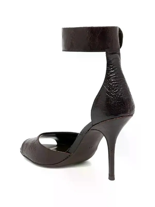 Jeffrey Campbell Leather Ankle Strap Stiletto Sandals
