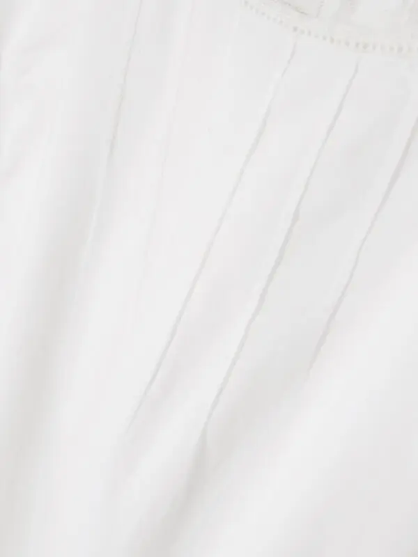 Posse Danielle Lace-trimmed Mini Dress - White