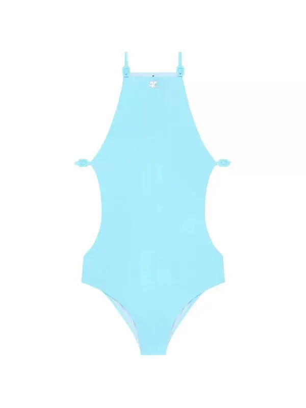COURREGES Cut-out One-piece Swimsuit - Blue